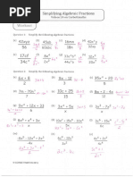 Simplifying Fractions - ANSWERS | PDF
