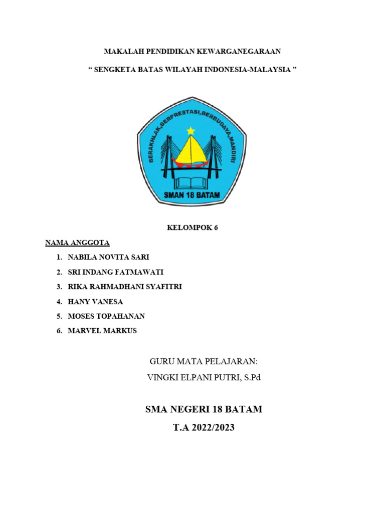Makalah Pendidikan Kewarganegaraan | PDF