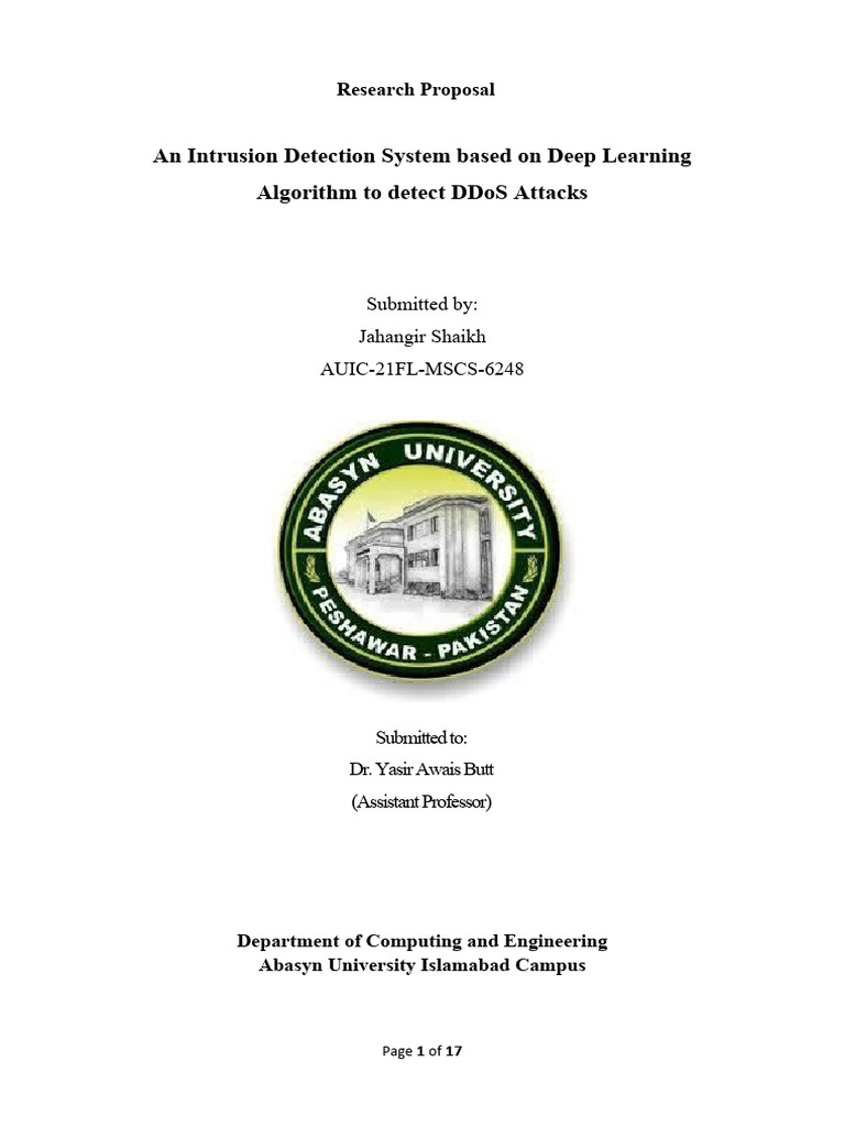 MS Research Proposal PR | PDF