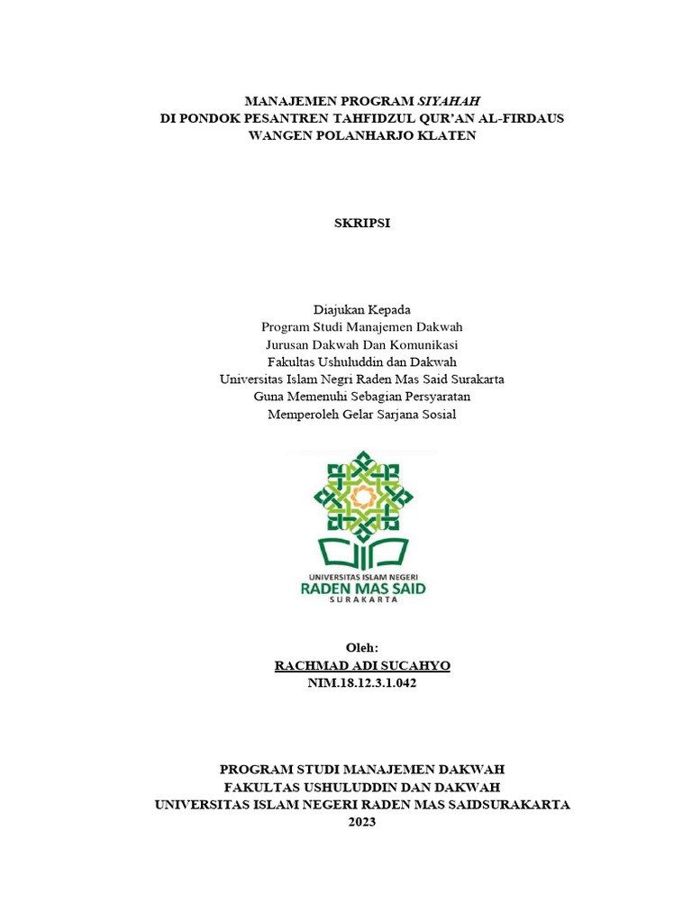 Full Text Skripsi | PDF