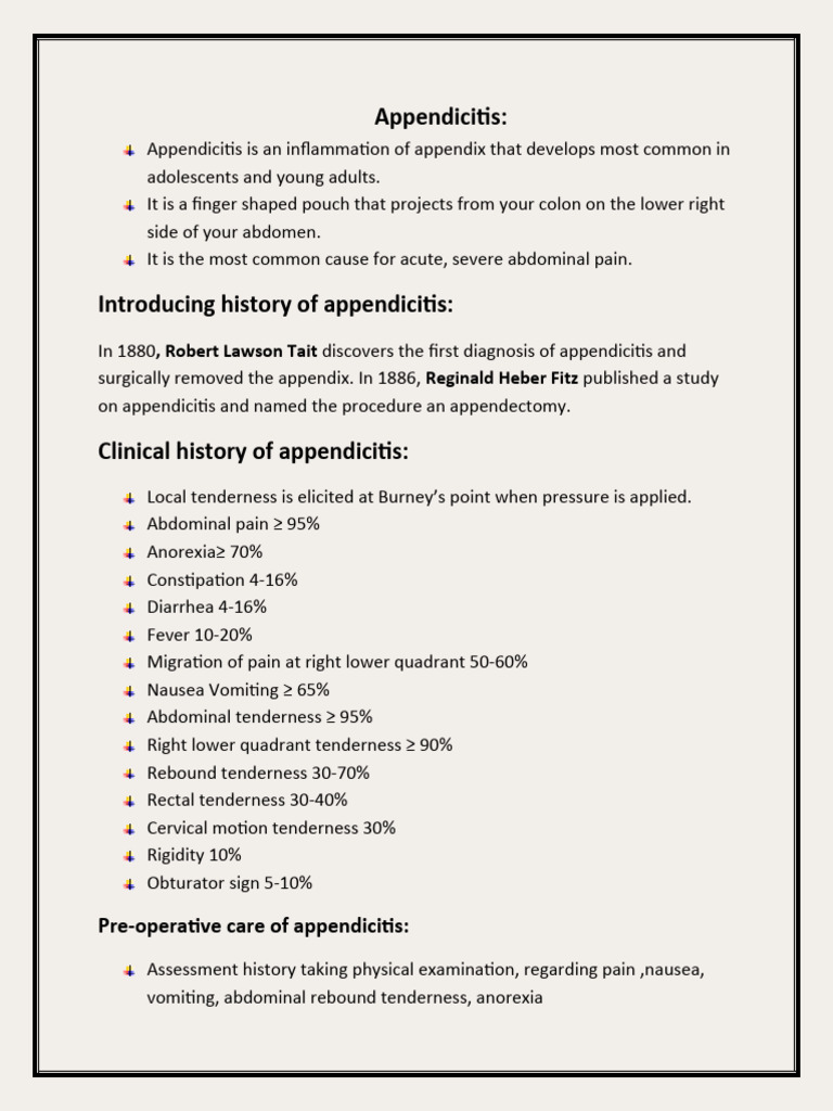 Appendicitis | PDF