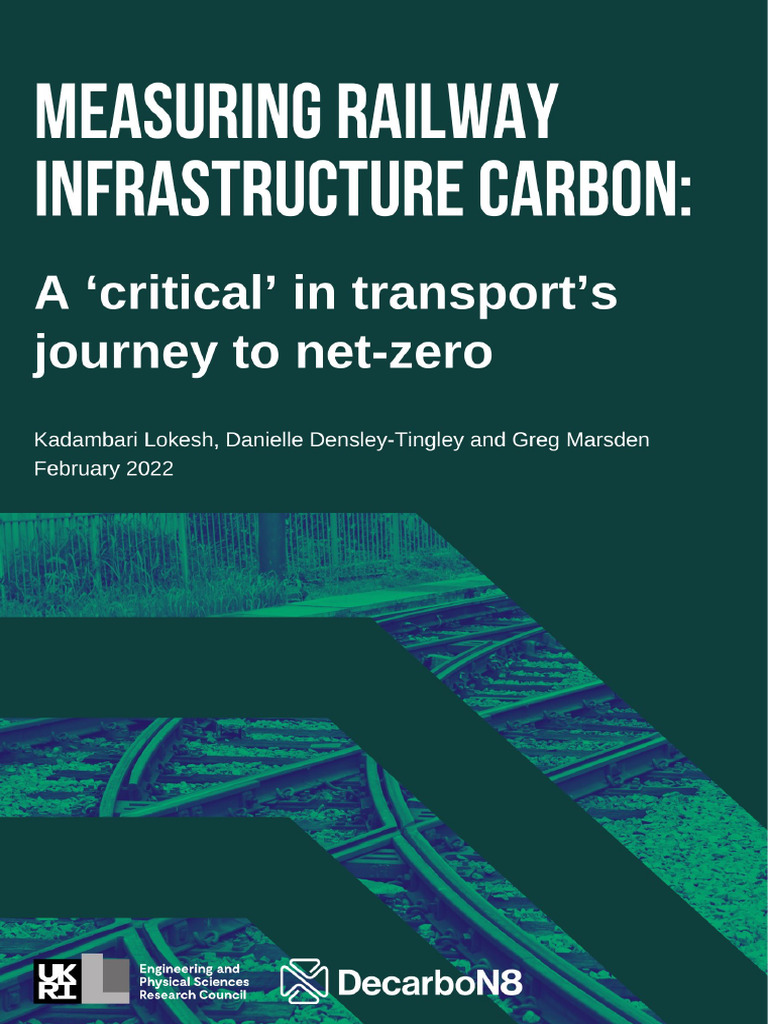 Measuring Railway Infrastructure Carbon Report | PDF
