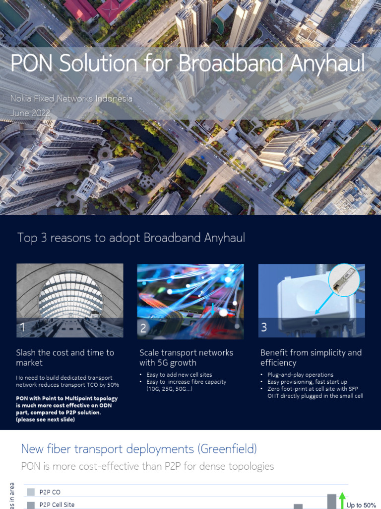 Pon Solution For Broadband Anyhaul 21june2022 Pdf