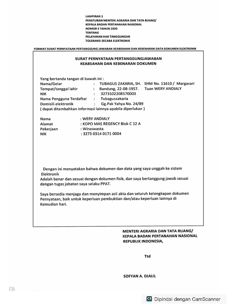 Absah Pengecekan Wery-1 | PDF