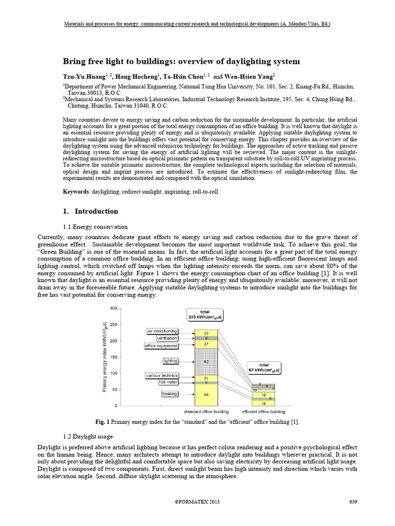 Bring Free Light To Buildings - Overview of Daylighting System | PDF