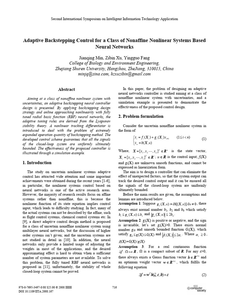 Nonaffine Nonlinear | PDF
