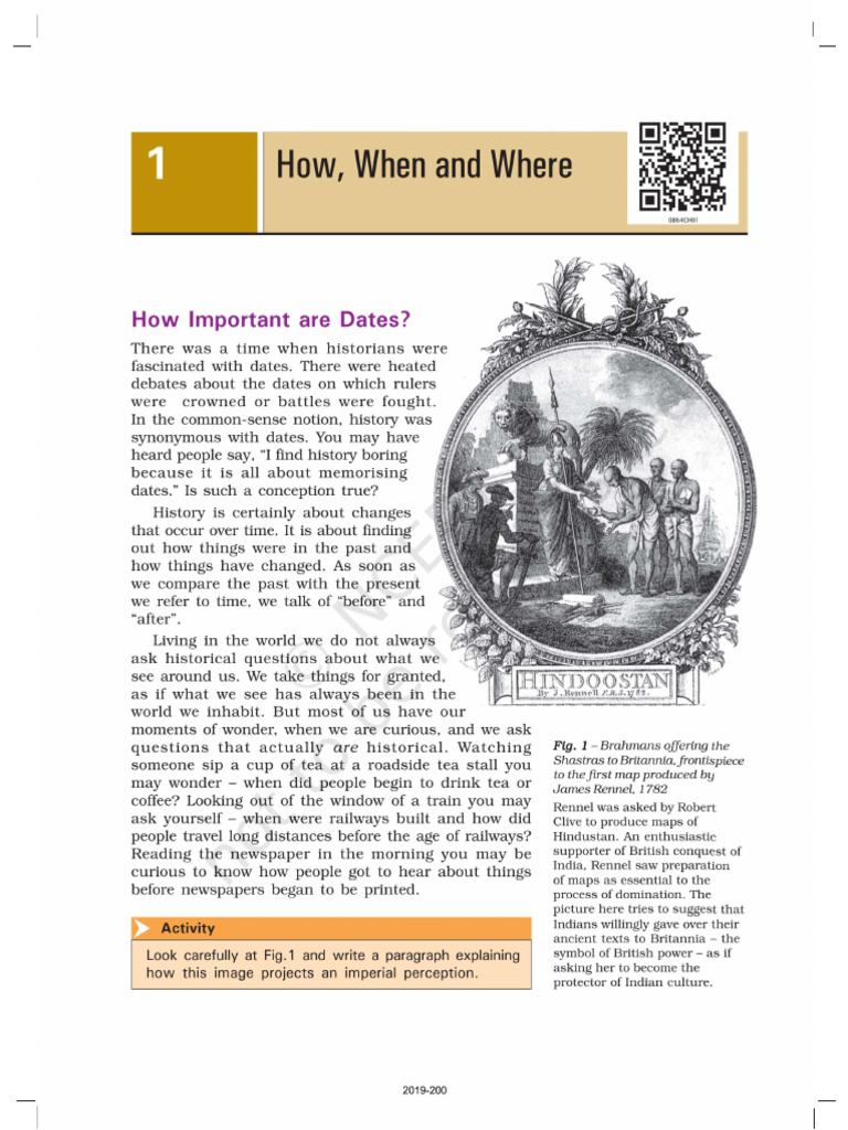 History CH 1 Class 8 | PDF