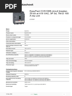 Product Data Sheet: Easypact CVS - CVS630F ETS 2.3 Circuit Breaker ...