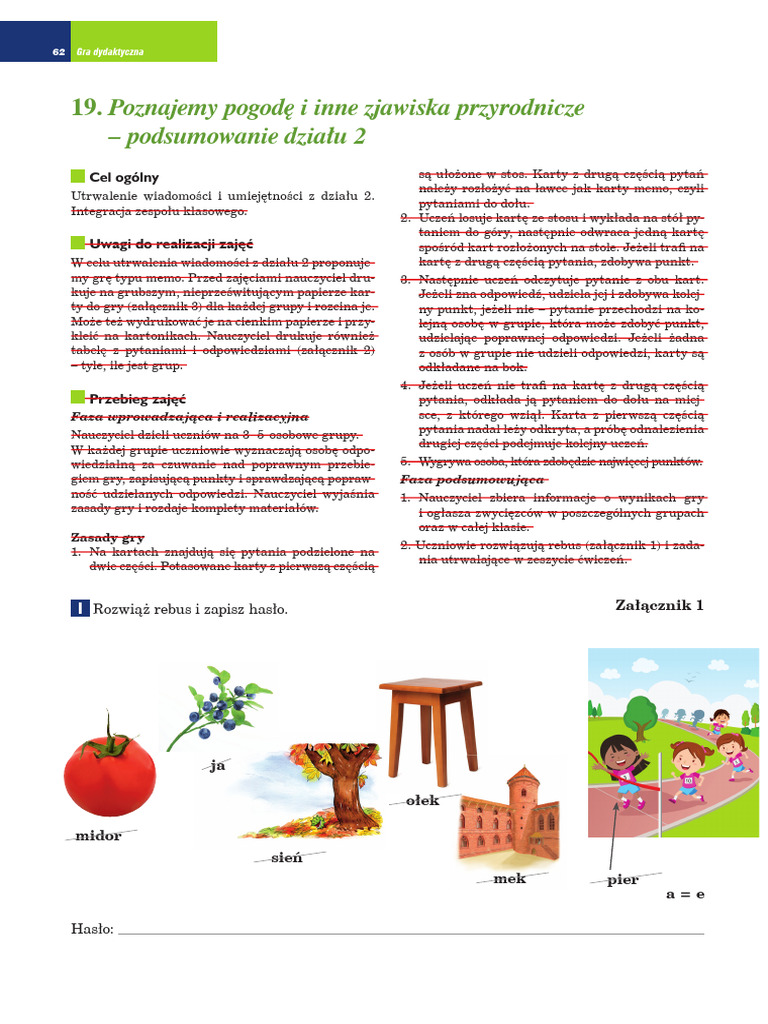 Przyroda KL B, C Gra-Dydaktyczna-Do-Podsumowania-Dzialu-2-Poznajemy-Pogode-I-Inne-Zjawiska ...