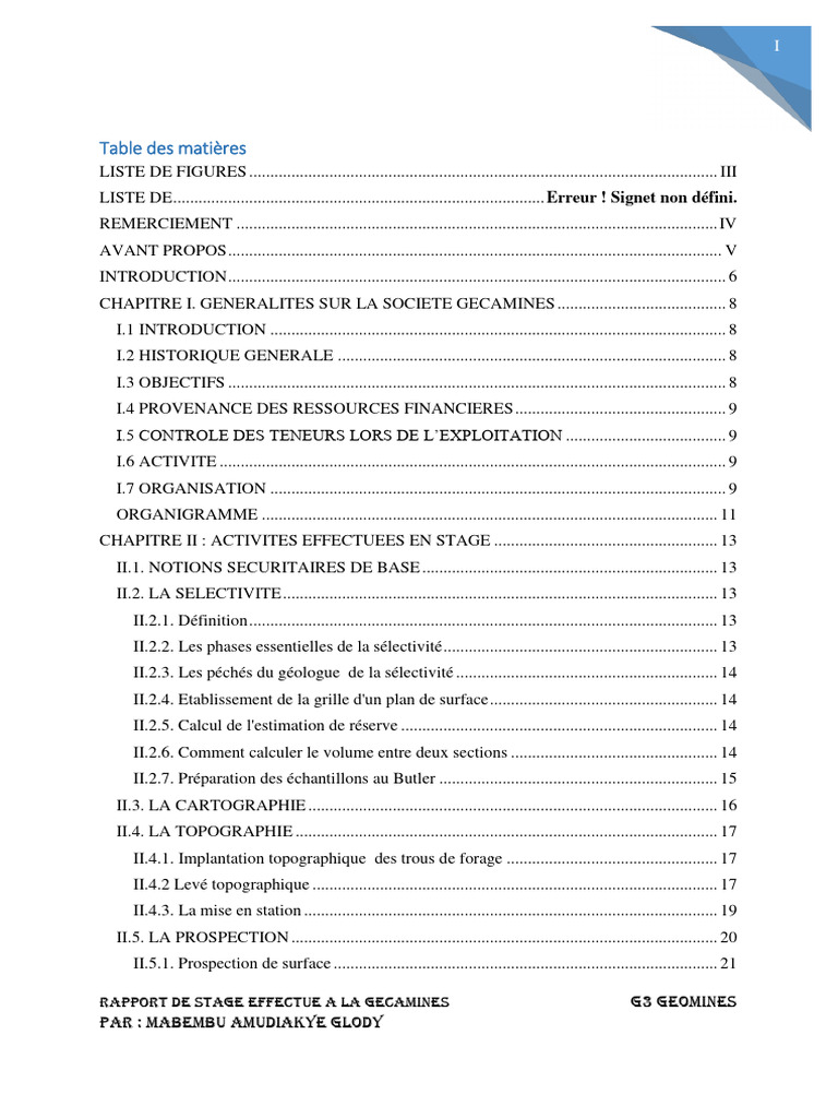 Rapport de Stage G3 GCM - Copie | PDF