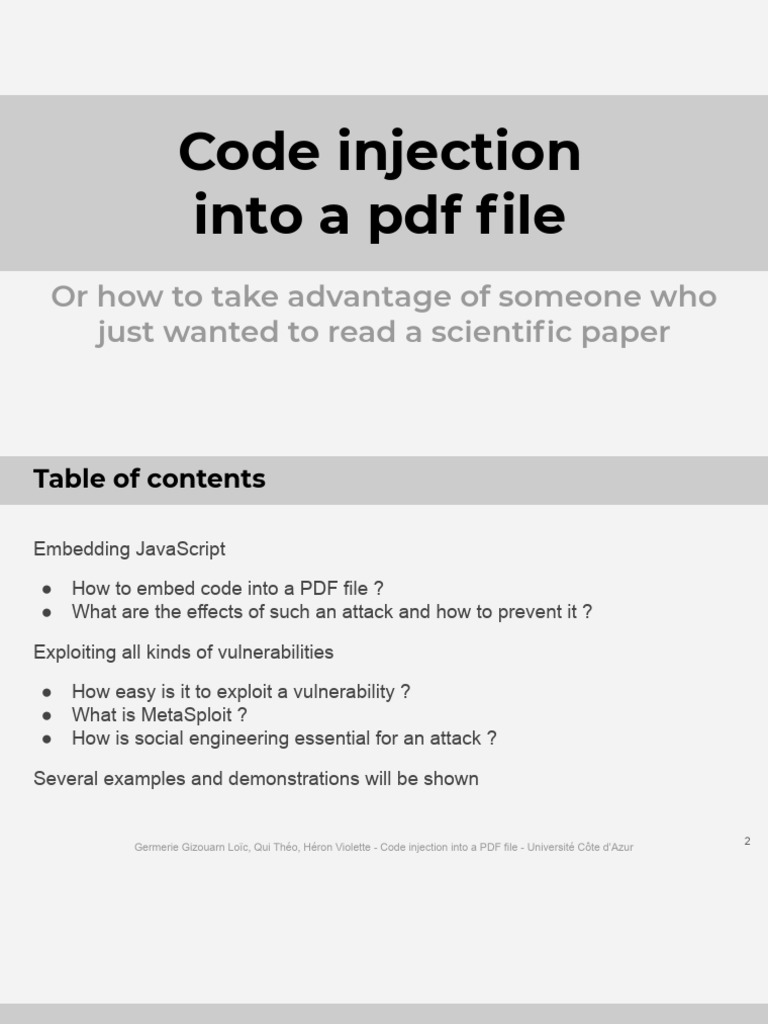 PDFCode Inj | PDF
