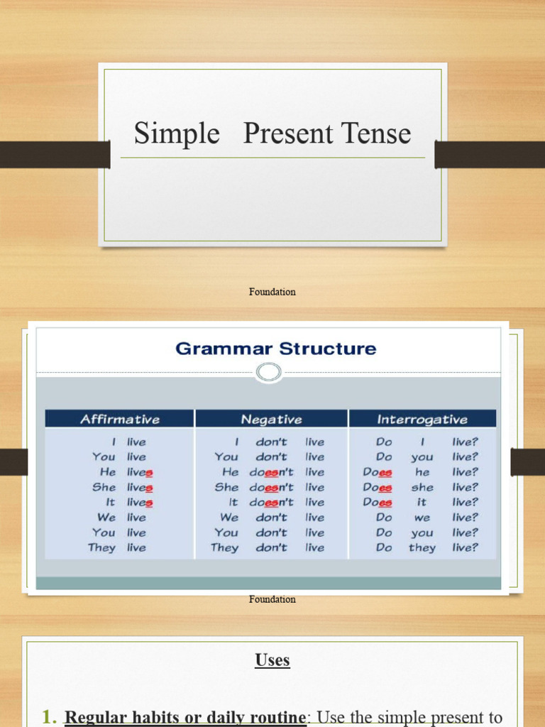 Simple Present Tense | PDF