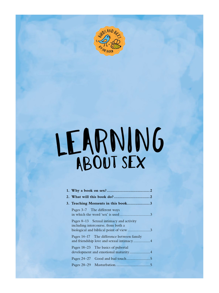 Birds And Bees Resources Learning About Sex Pdf