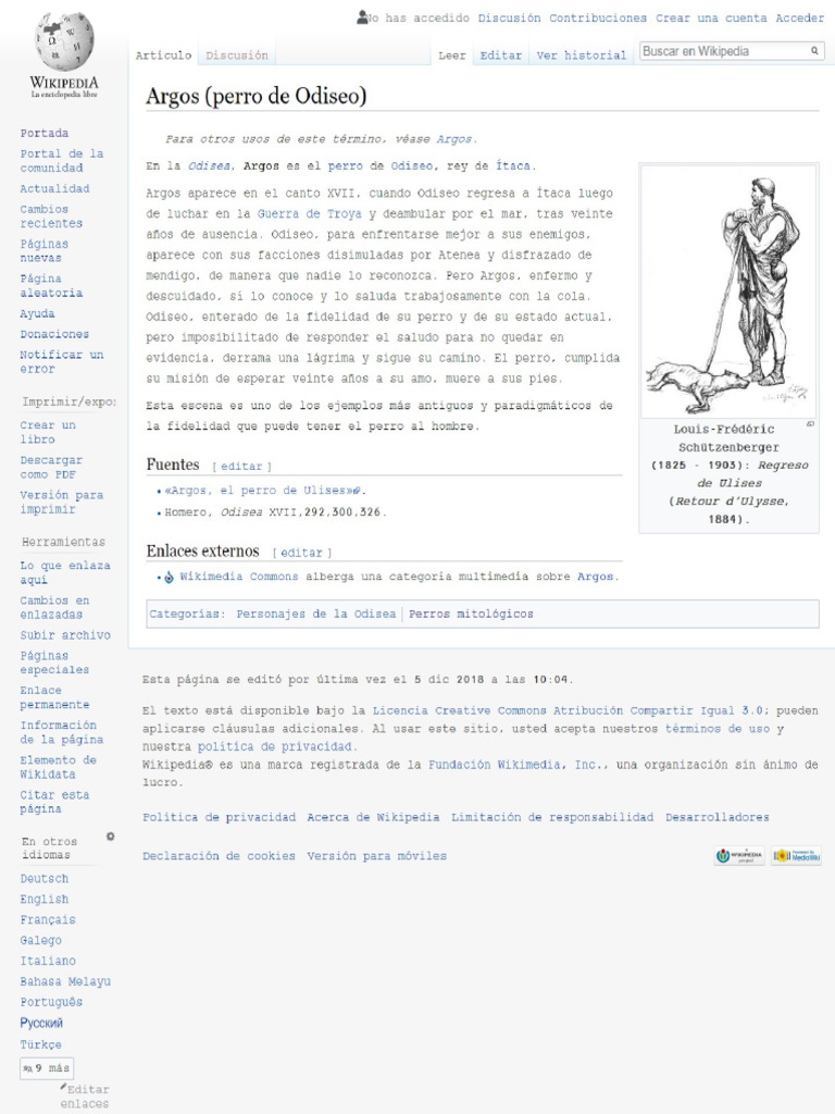 Argos, El Perro de Odis | PDF