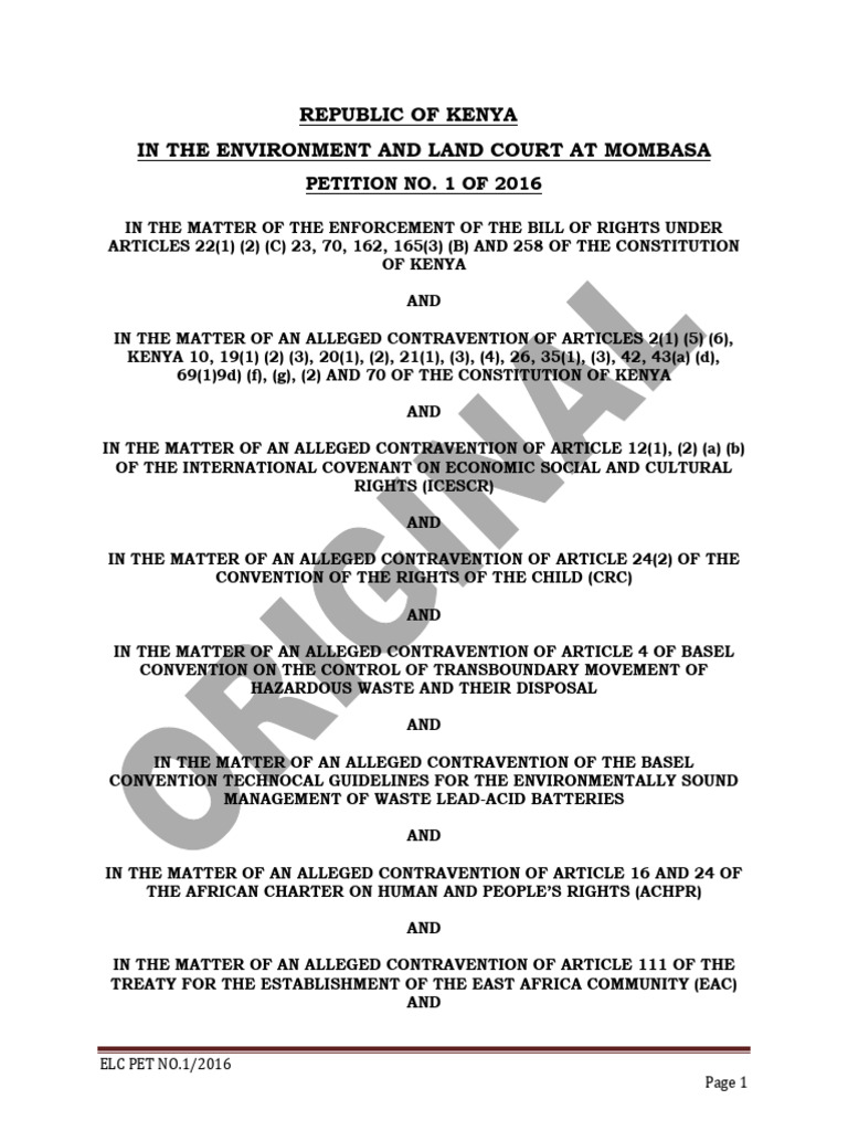 Judgment Msa Elc Pet No. 1 of 2016 (2020 - 08 - 07 13 - 57 - 45 Utc ...