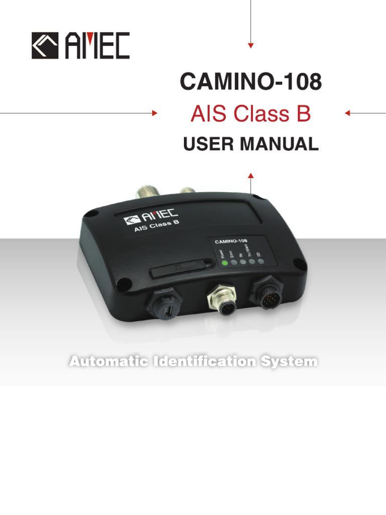 Operation & Installation Manual Amec AIS Camino 108 V1.20 | PDF