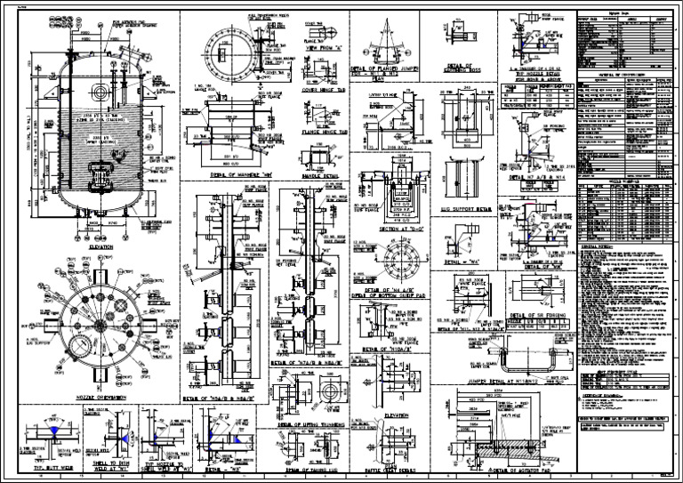 15.7 KL MS+SS316L CLADDED (HP) AMMONOLYSIS - REACTOR SHEET 1 OF 3-Model ...