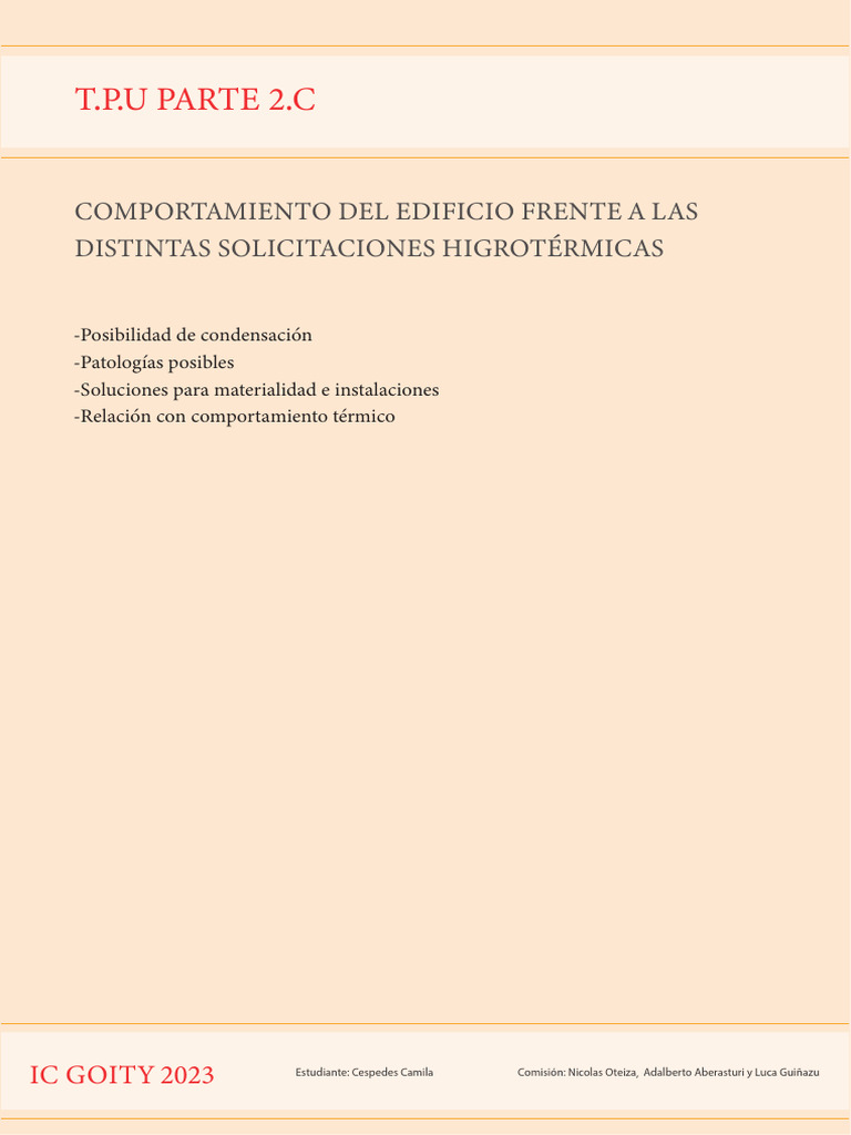 TPU PARTE 2c | PDF | Aislamiento térmico | Condensación