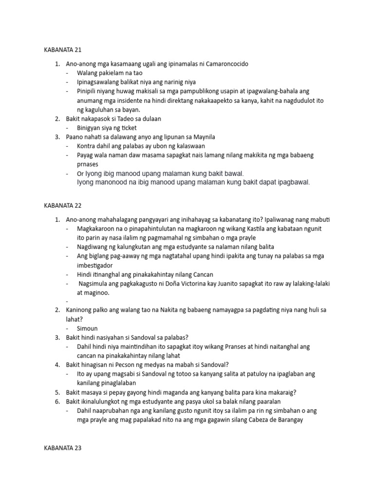 Kabanata 21 | PDF