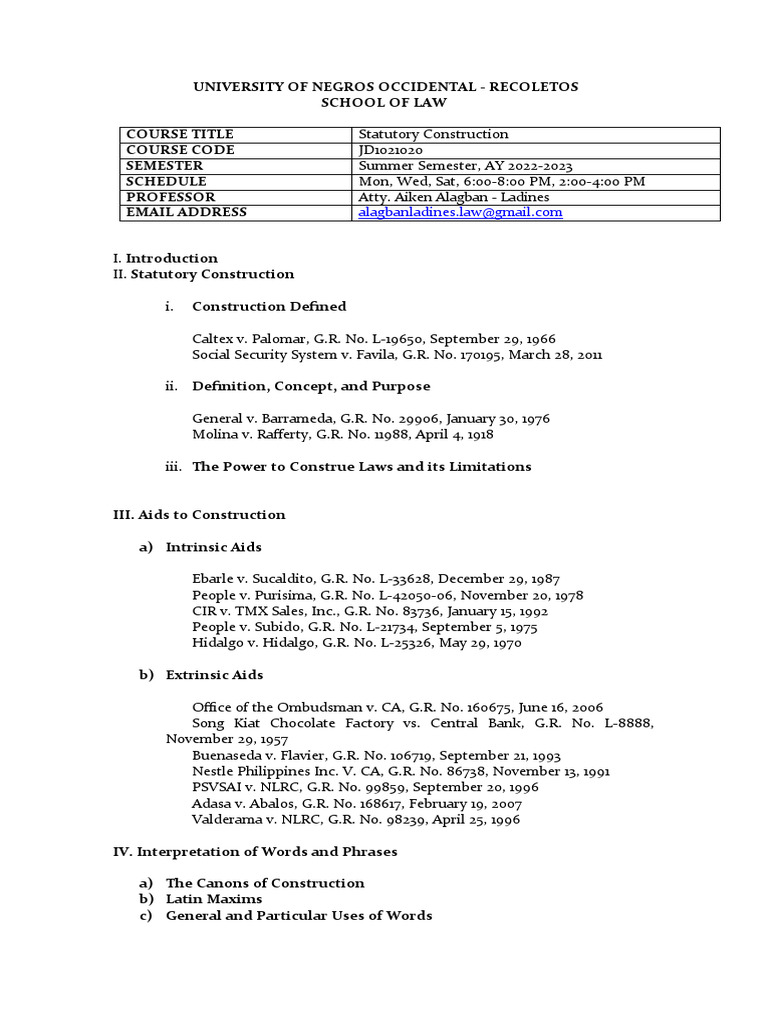 Statcon Syllabus | PDF