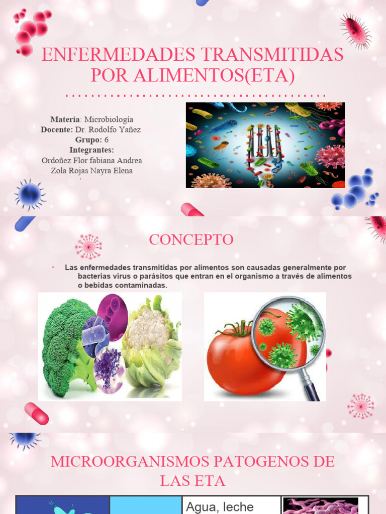 Enfermedades Transmitidas Por Alimentos Grupo 6 | PDF