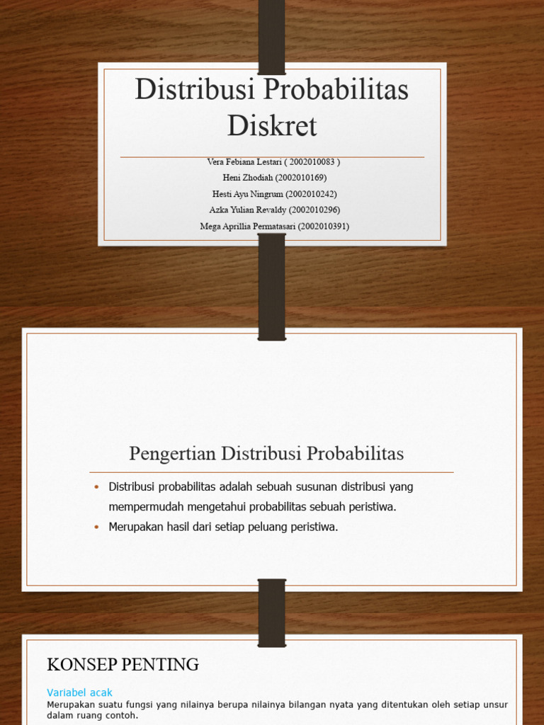 Kelompok 5 - Statistik Bisnis H - Distribusi Probabilitas Diskret | PDF | Metode & Bahan Ajar