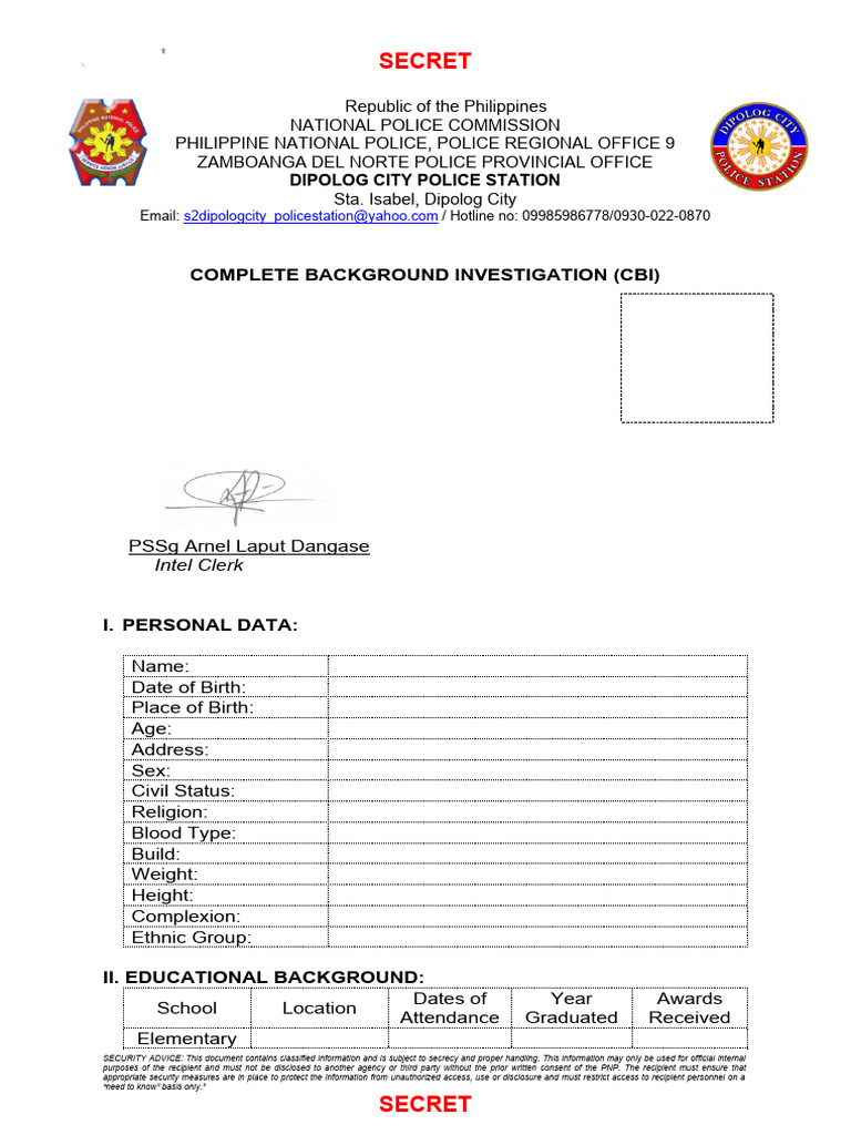 Cbi Soft Copy Sample Format New Final October 6 2023 | PDF