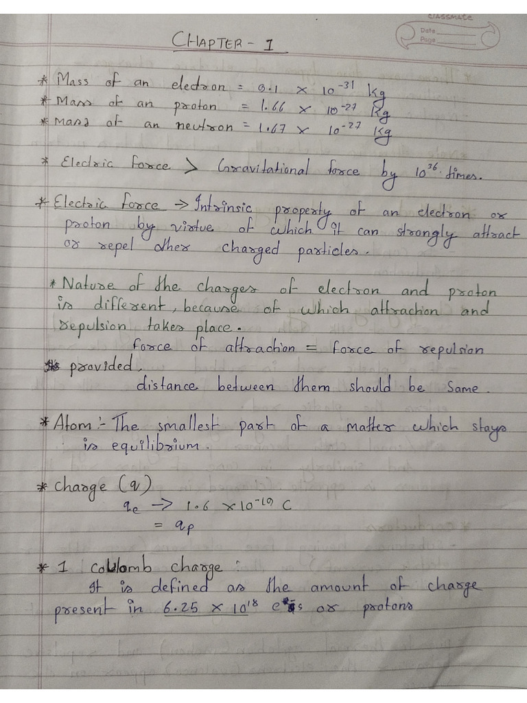Physics, Chapter 1 | PDF
