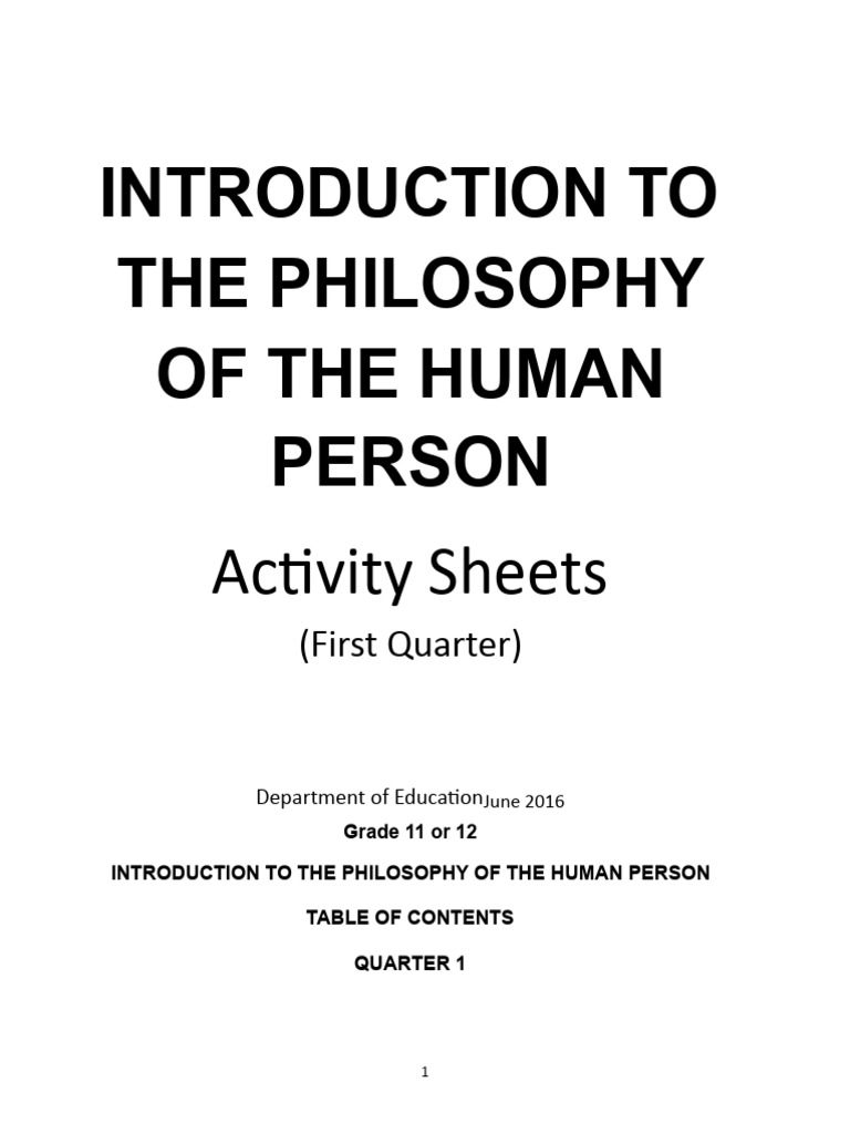 11 Intro To Philo AS v1.0 FINAL ACTIVITY | PDF