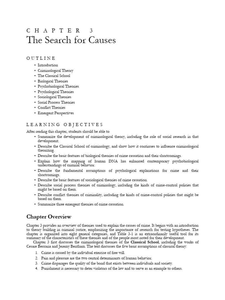 ADJU 201 Chapter 3 Lecture | PDF | Criminology | Deviance (Sociology)