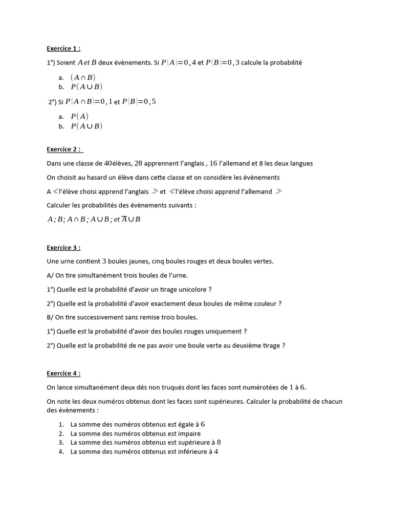 Exercice 2 | PDF