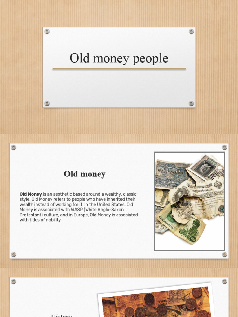 Old Money People | PDF