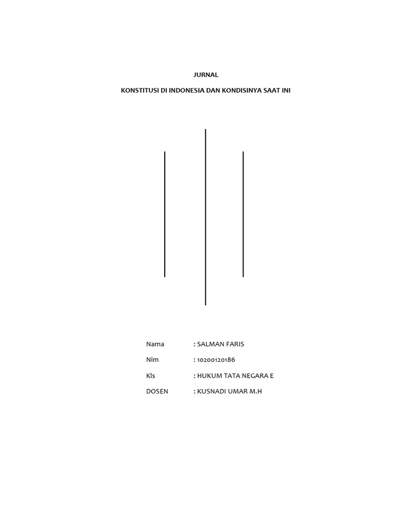 Jurnal Konstitusi Di Indonesia Salman Faris | PDF | Ilmu Sosial