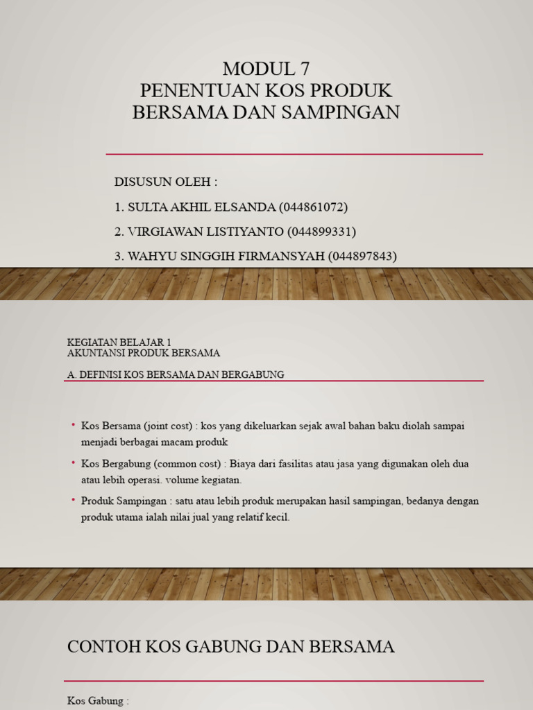 Modul 7 Akuntansi Biaya | PDF