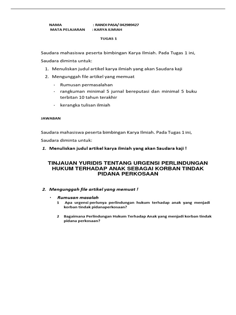 Tugas 1 Karil-Randi | PDF