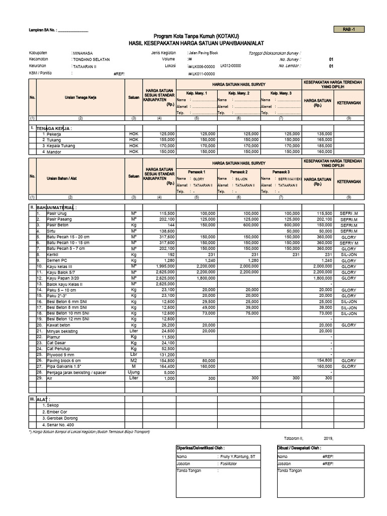RAB Paving Raranon | PDF