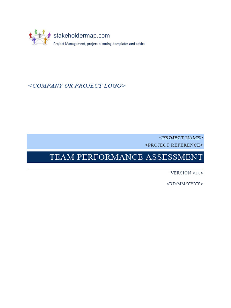 Team Performance Assessment Template | PDF