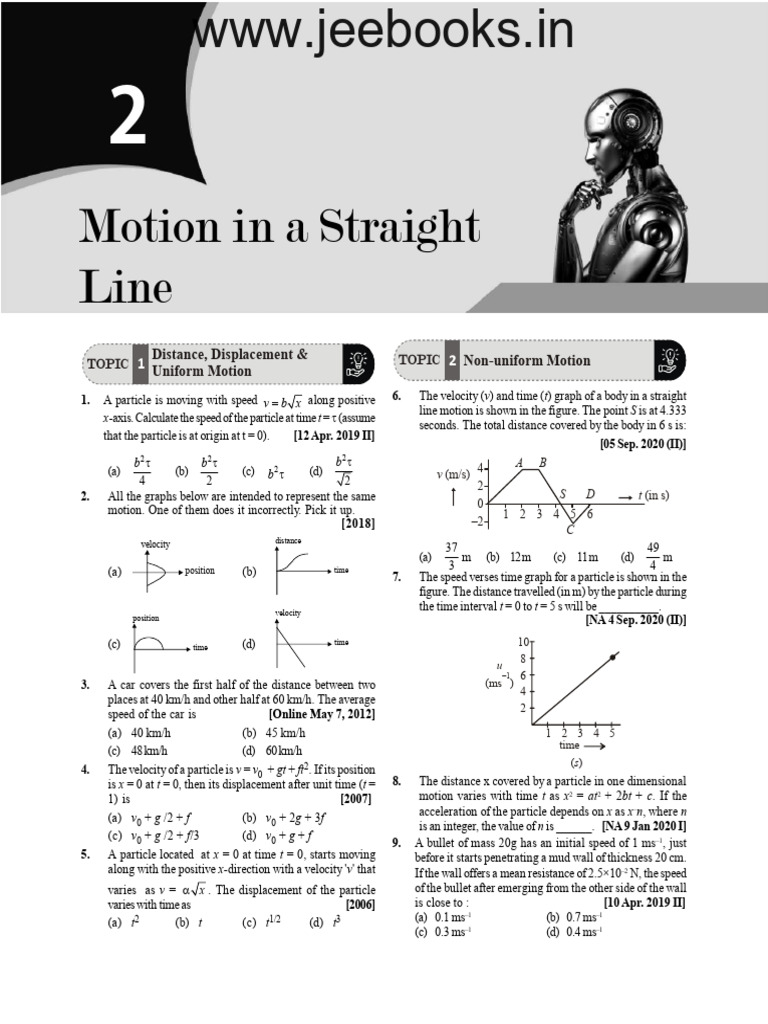 Motion Straight Line | PDF Motion Straight Line | PDF
