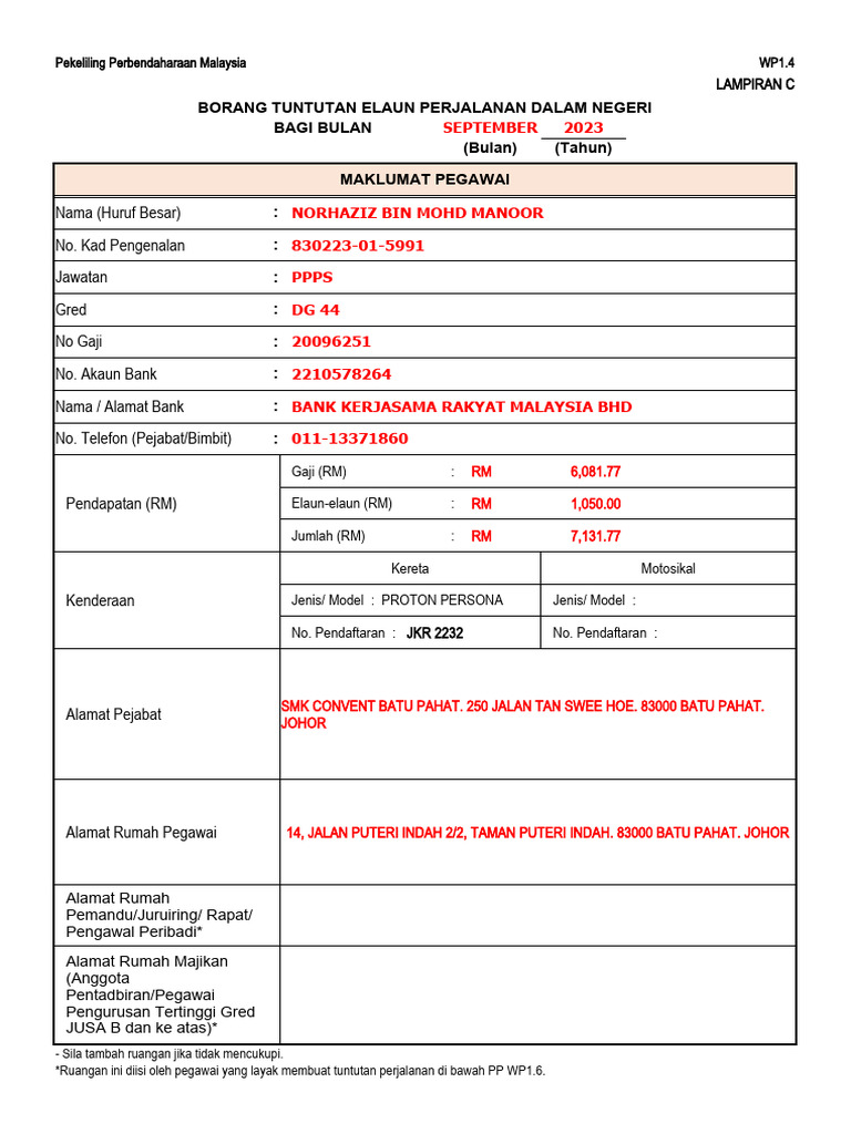 TNT MSSJ 2023haziz | PDF