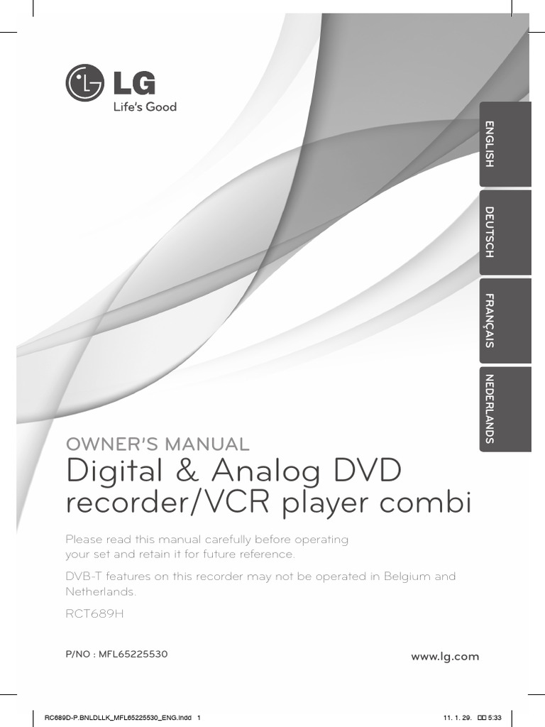 LG Rct689h User Guide | PDF