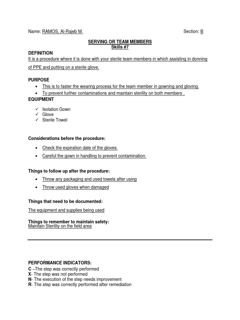 Assisted-Gowning-and-Gloving | PDF