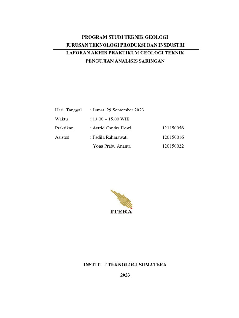Geologi Teknik Praktikum4 | PDF