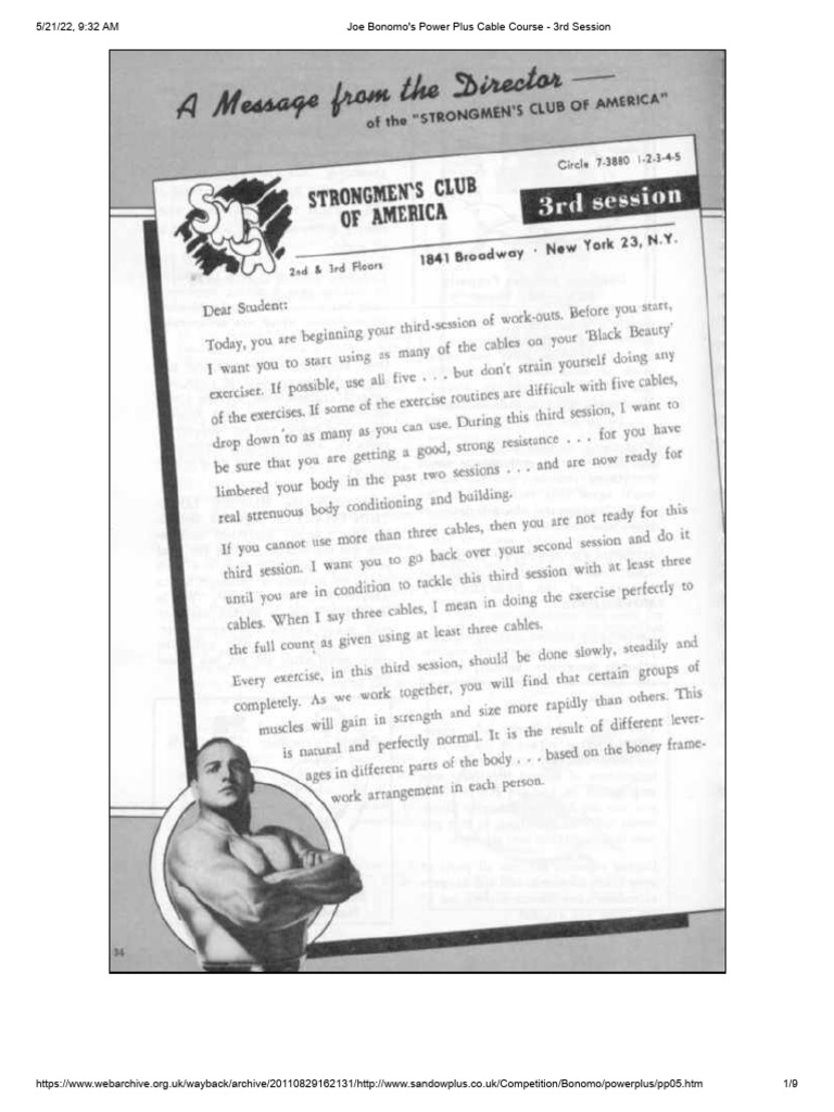 Bonomo's Power Plus Cable Course 3 | PDF