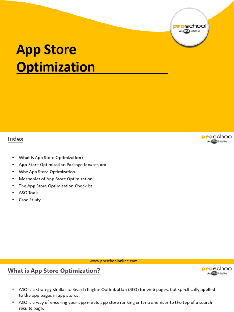 APP Store Optimization | PDF
