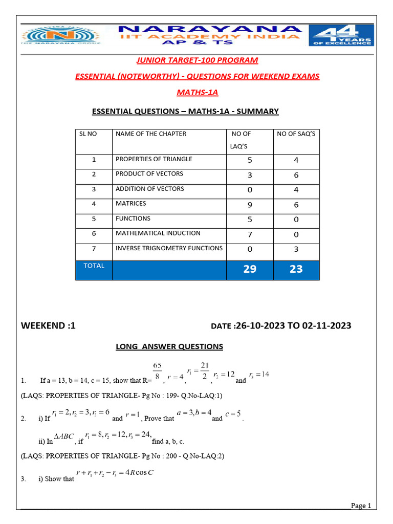 Essential Maths Ia | PDF