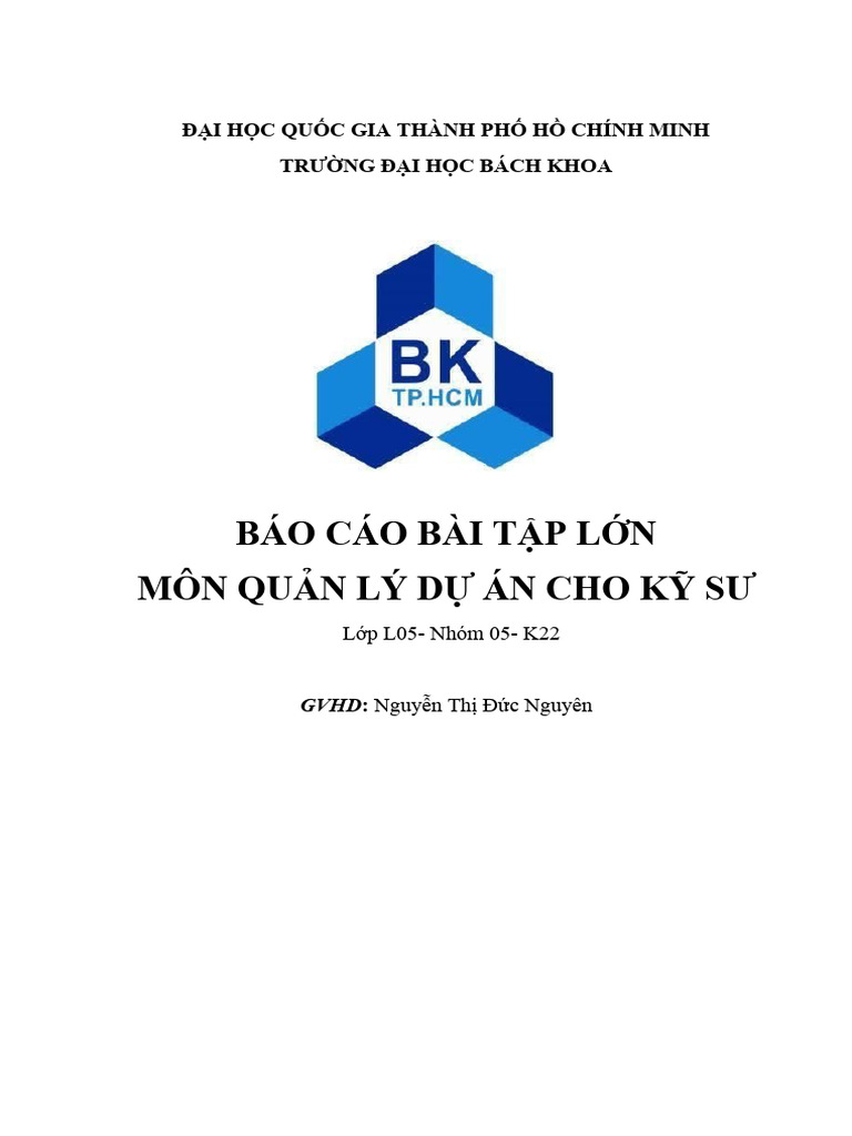 QLDA BTL L05 Nhom 5 Bao Cao Official | PDF