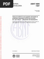 Requisitos para Cabos XLPE NBR 7287 | PDF | Fiação elétrica | Eletricidade