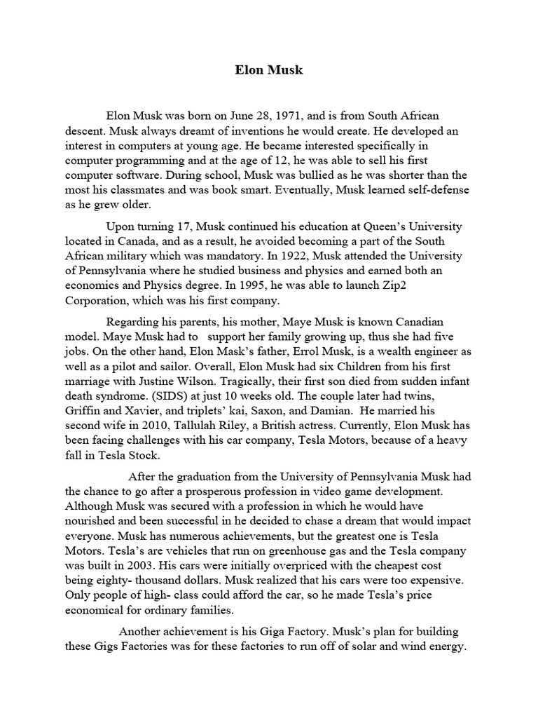 Elon Musk | PDF
