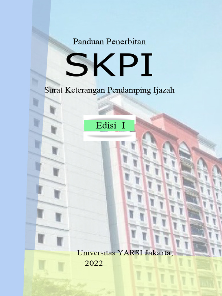 UY Panduan Penerbitan SKPI Puskaka 2022 | PDF
