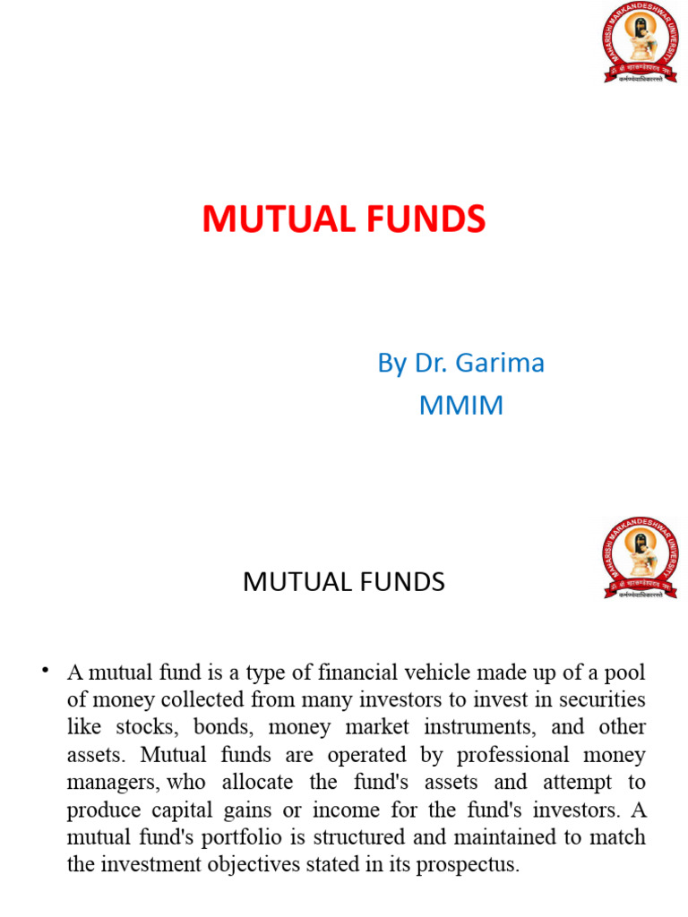 On Mutual Funds | PDF